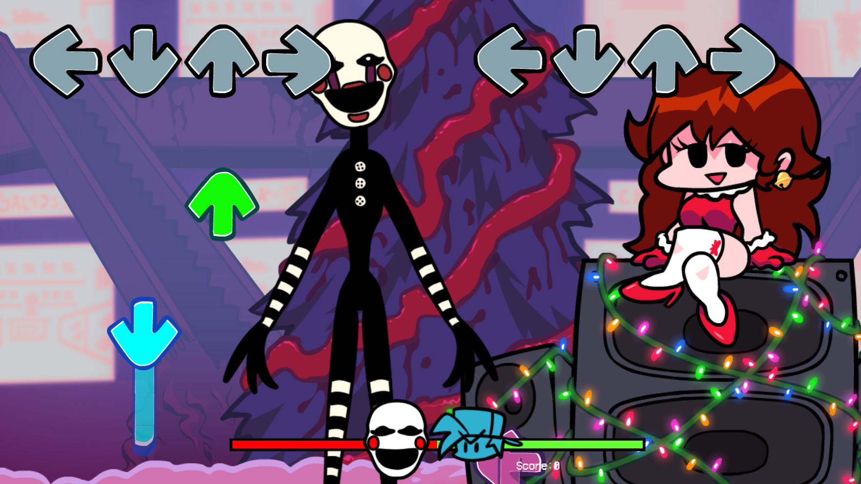 Puppet as Monster (Christmas) [Friday Night Funkin'] [Mods]