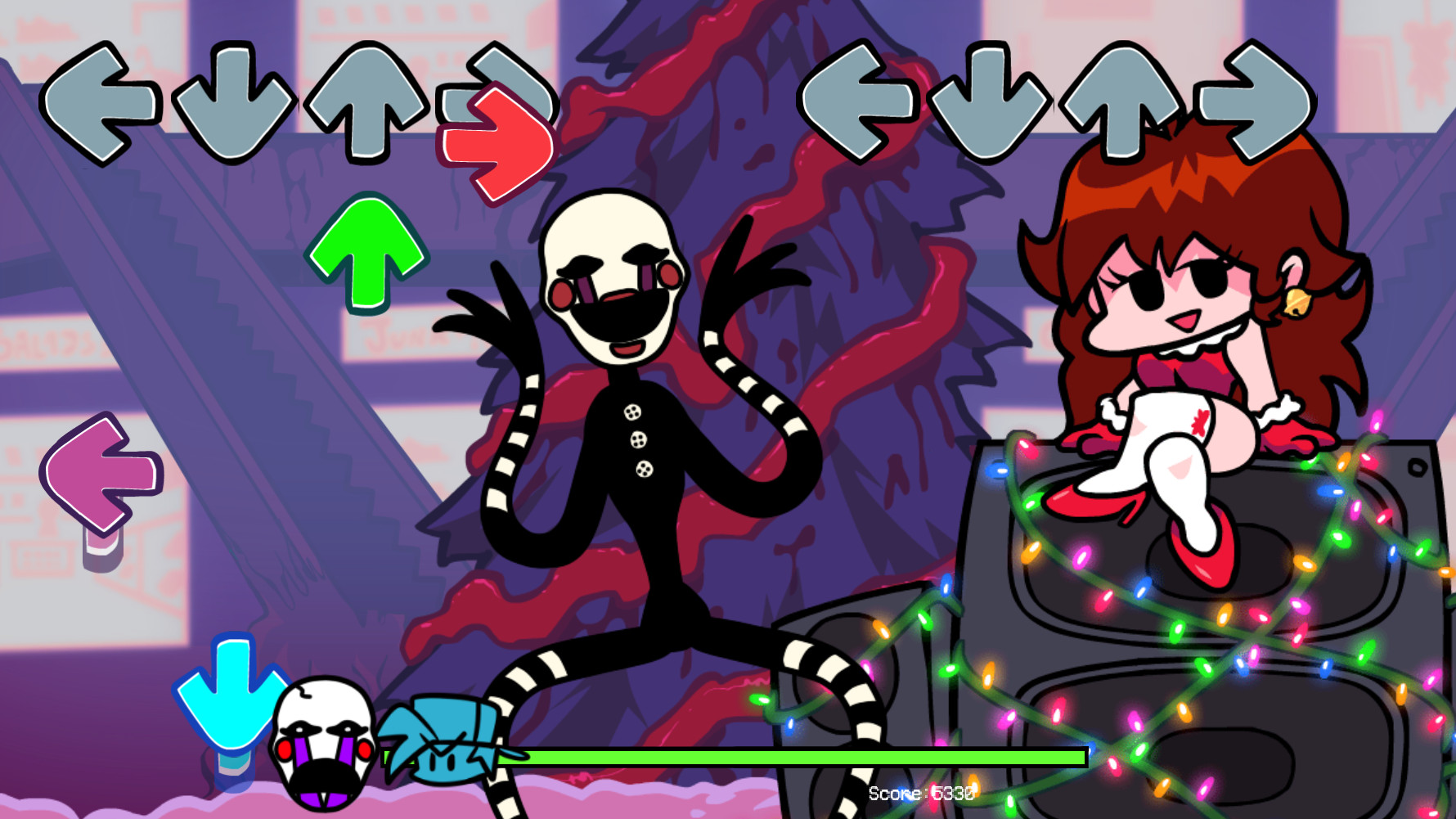 Puppet as Monster (Christmas) [Friday Night Funkin'] [Mods]