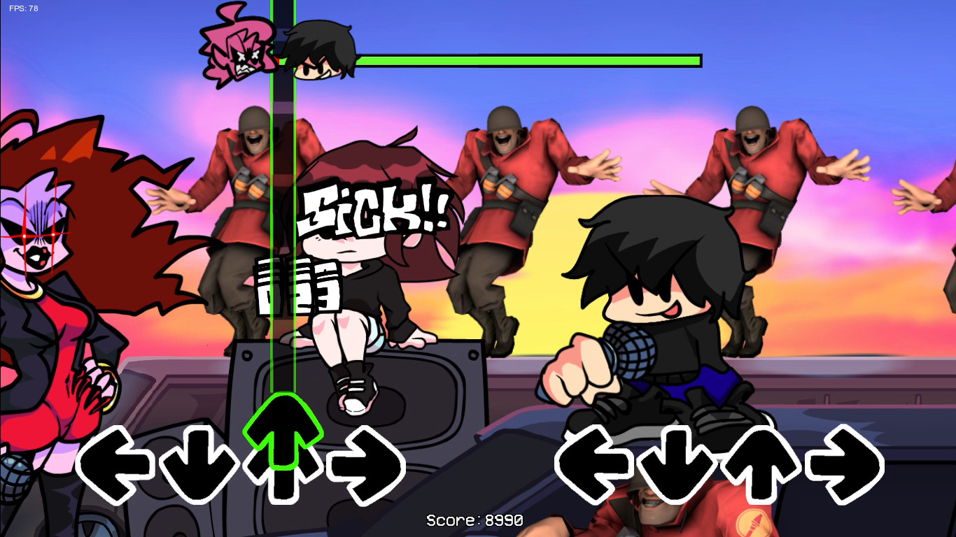 FNF BF & PICO reskin | Atom? vs Atom [Friday Night Funkin'] [Mods]