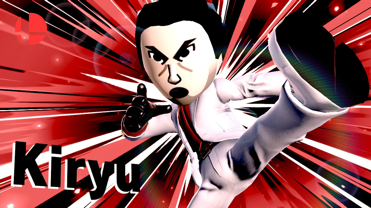 Kazuma Kiryu Mii Brawler Mod for Super Smash Bros. Ultimate | SSBU Mods
