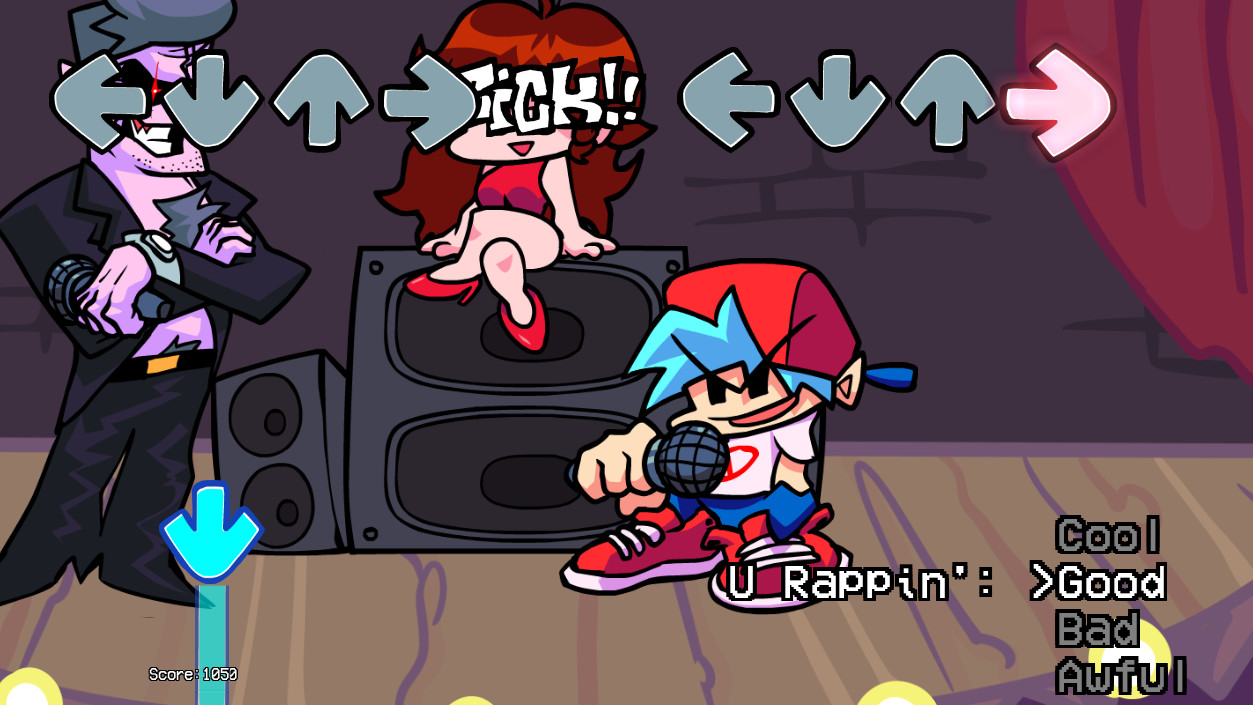 PaRappa Rating System Mod for Friday Night Funkin' | FNF Mods