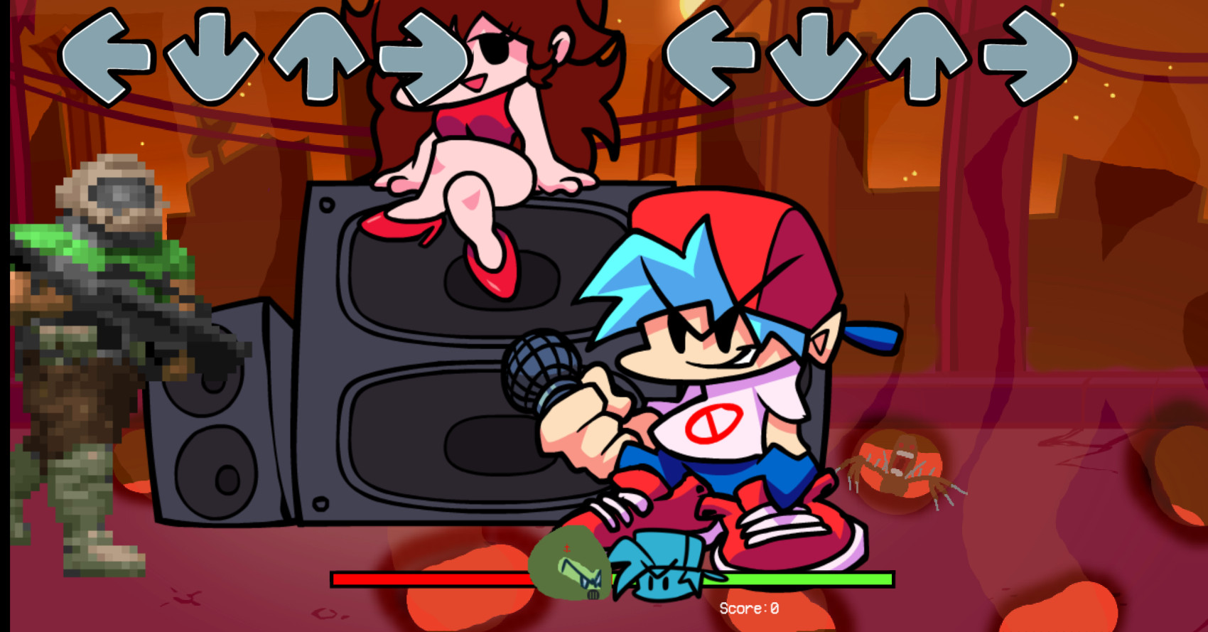 FNF Doom guy Pico Mod for Friday Night Funkin' | FNF Mods