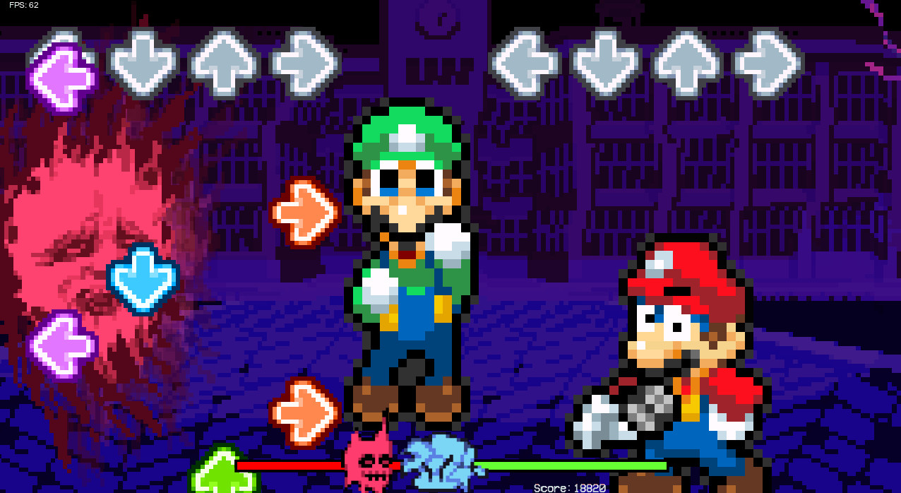 FNF Week 6 MLSS Mario & Luigi over BF & GF + UI Mod for Friday Night ...