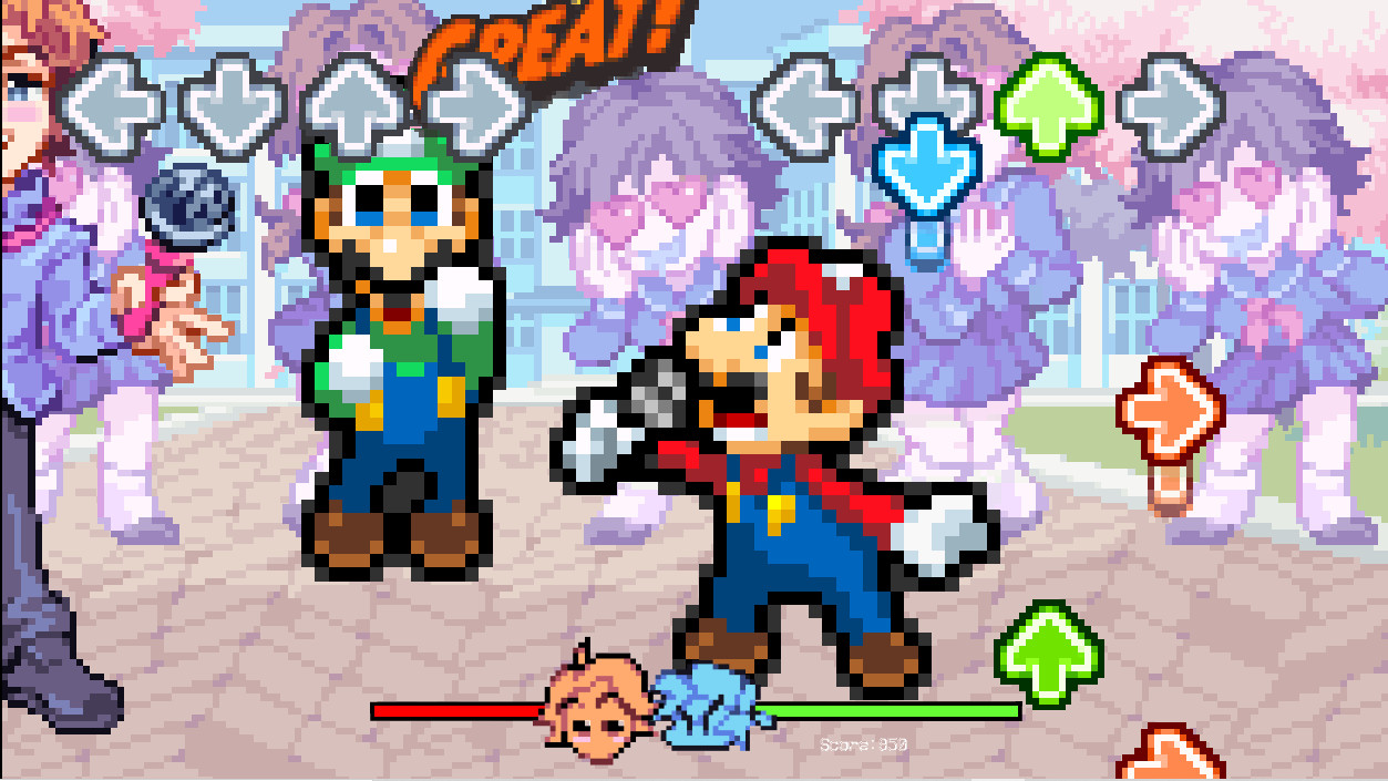 FNF Week 6 MLSS Mario & Luigi over BF & GF + UI Mod for Friday Night ...