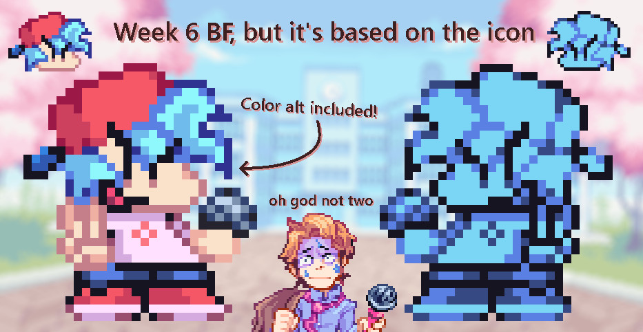 Week 6 BF, but it's based on the icon [Friday Night Funkin'] [Mods]