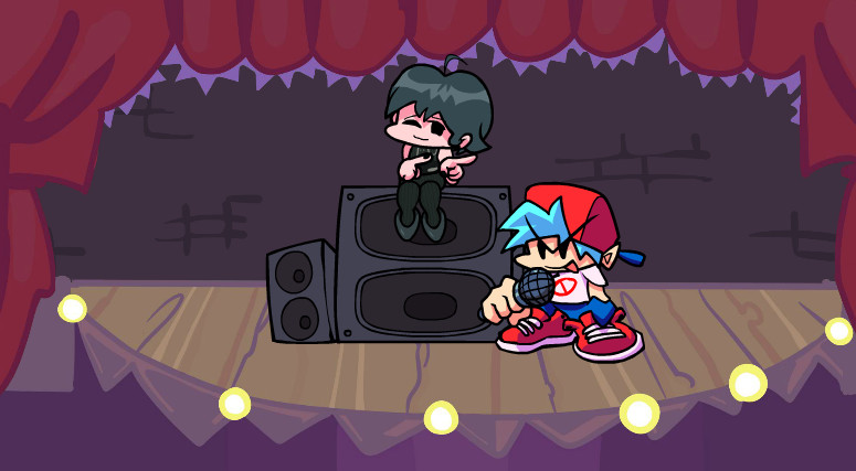 (DrV3) Shuichi Saihara over GF Mod for Friday Night Funkin' | FNF Mods