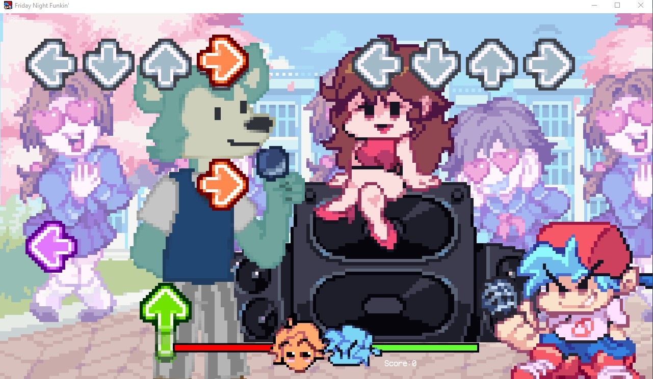 Legoshi From Beastars FNF skin (Over Senpai) Mod for Friday Night ...