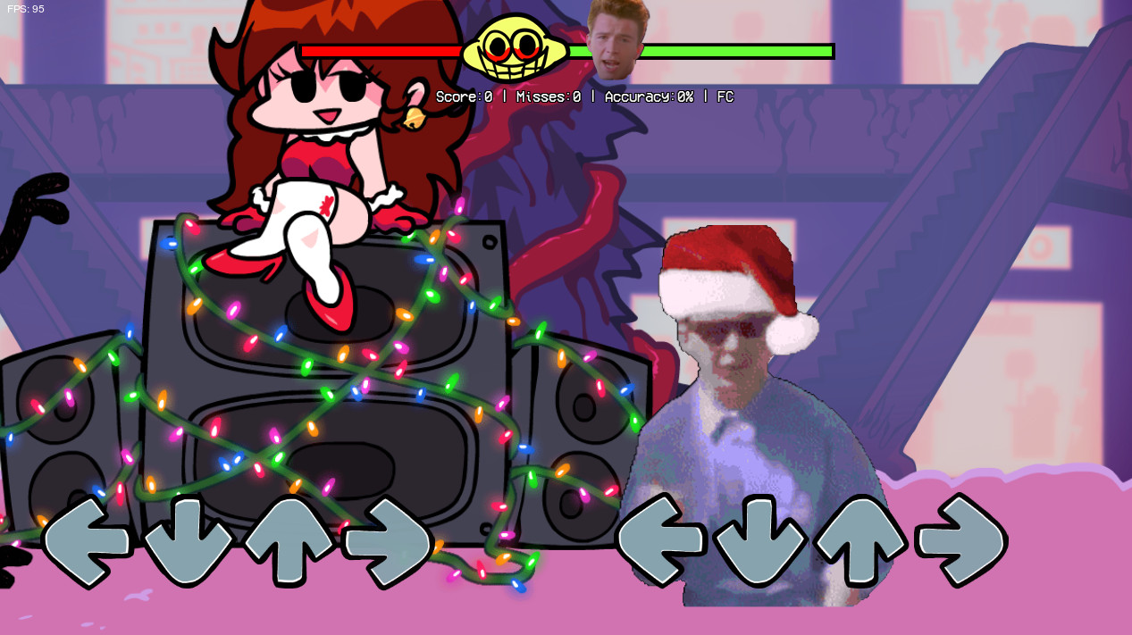 Rick Astley over BF [Friday Night Funkin'] [Mods]