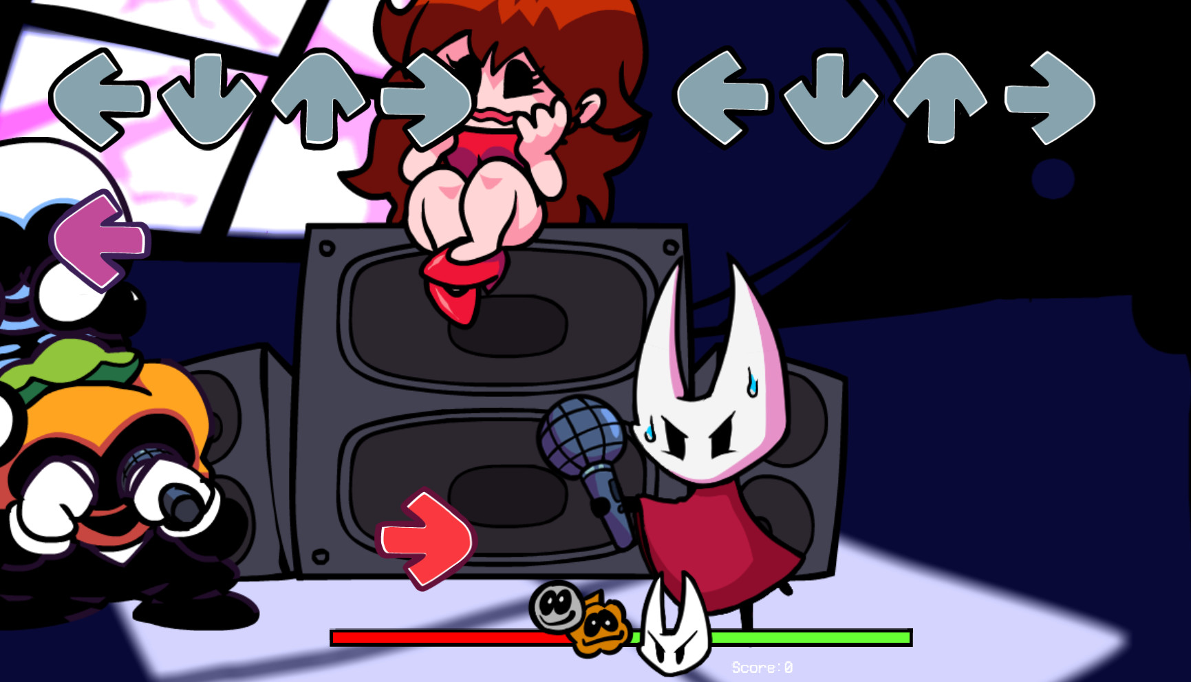 Hornet over BF (Hollow Knight) Mod for Friday Night Funkin' | FNF Mods