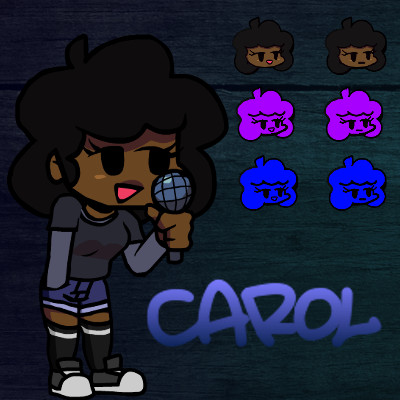 Carol - Title and improved images Mod for Friday Night Funkin' | FNF Mods