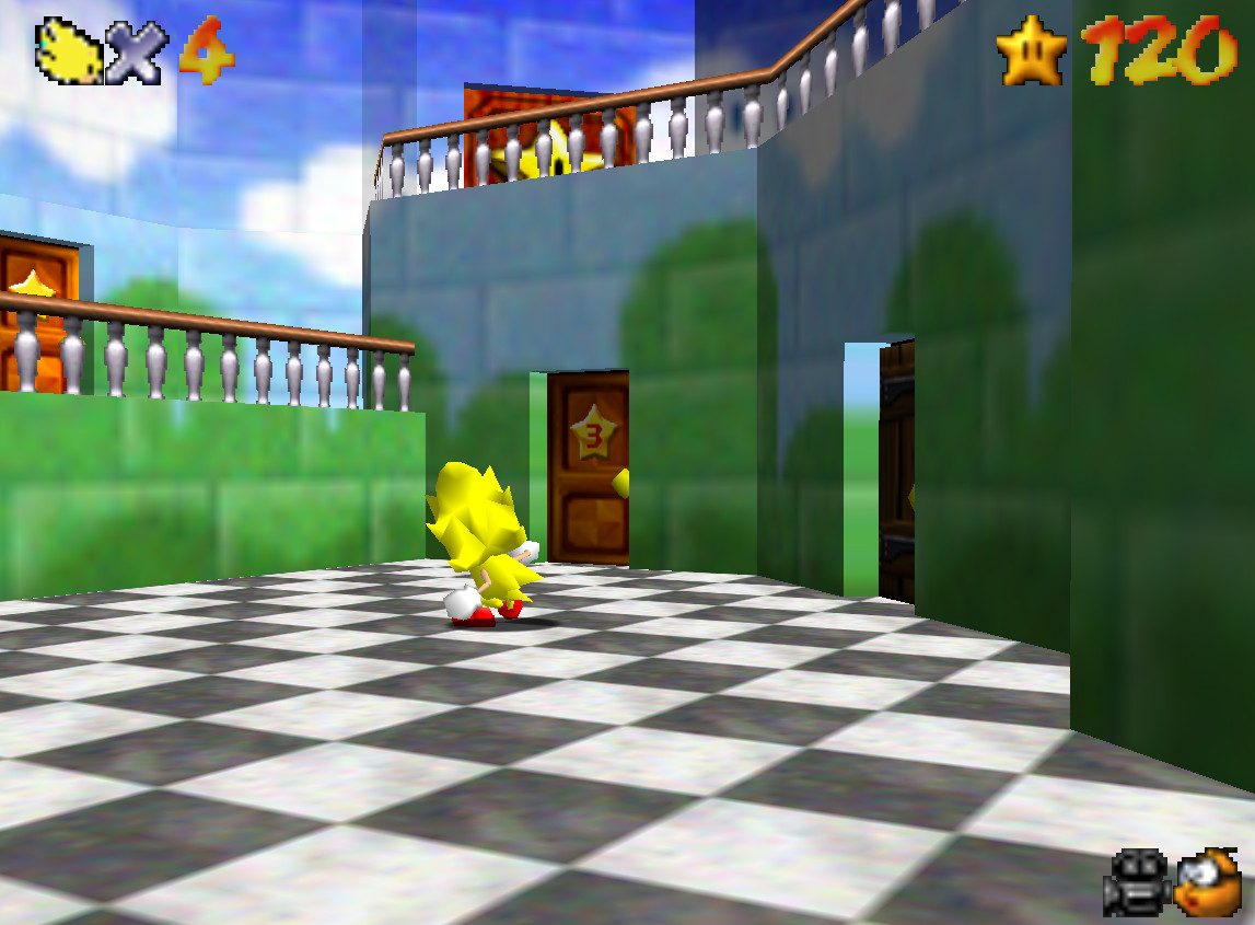Super Sonic The Hedgehog 64 NIGHT Mod for Super Mario 64 | SM64 Mods