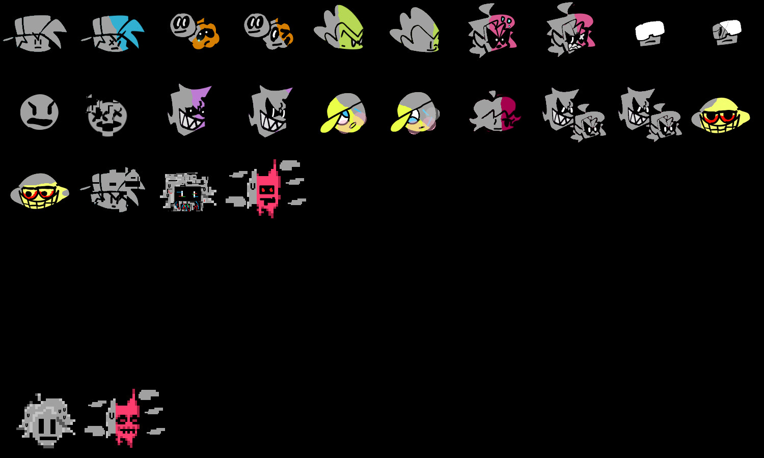 Template Icon Grid Mod for Friday Night Funkin' | FNF Mods