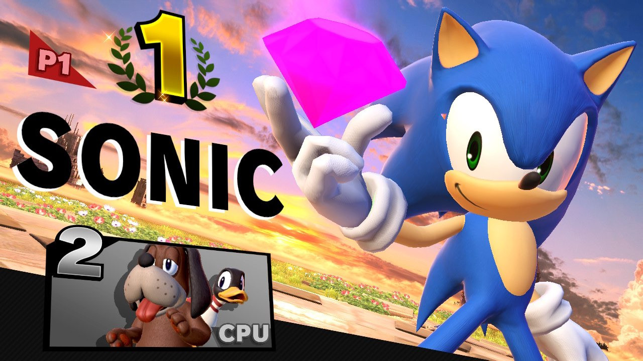 Sonic (Different Emeralds for Victory Screen) [Super Smash Bros ...