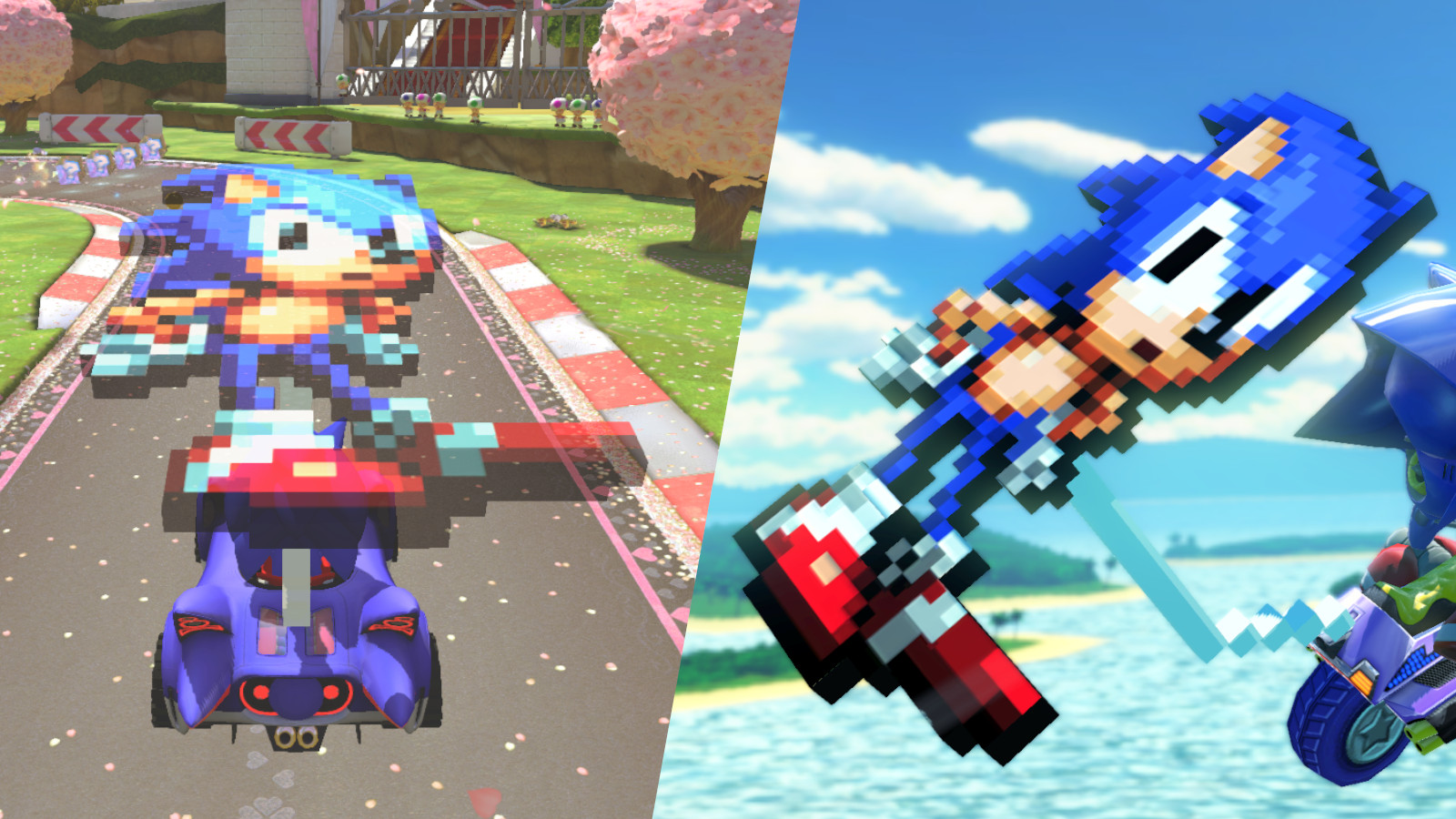 Sonic Glider Mod for Mario Kart 8 | MK8 Mods