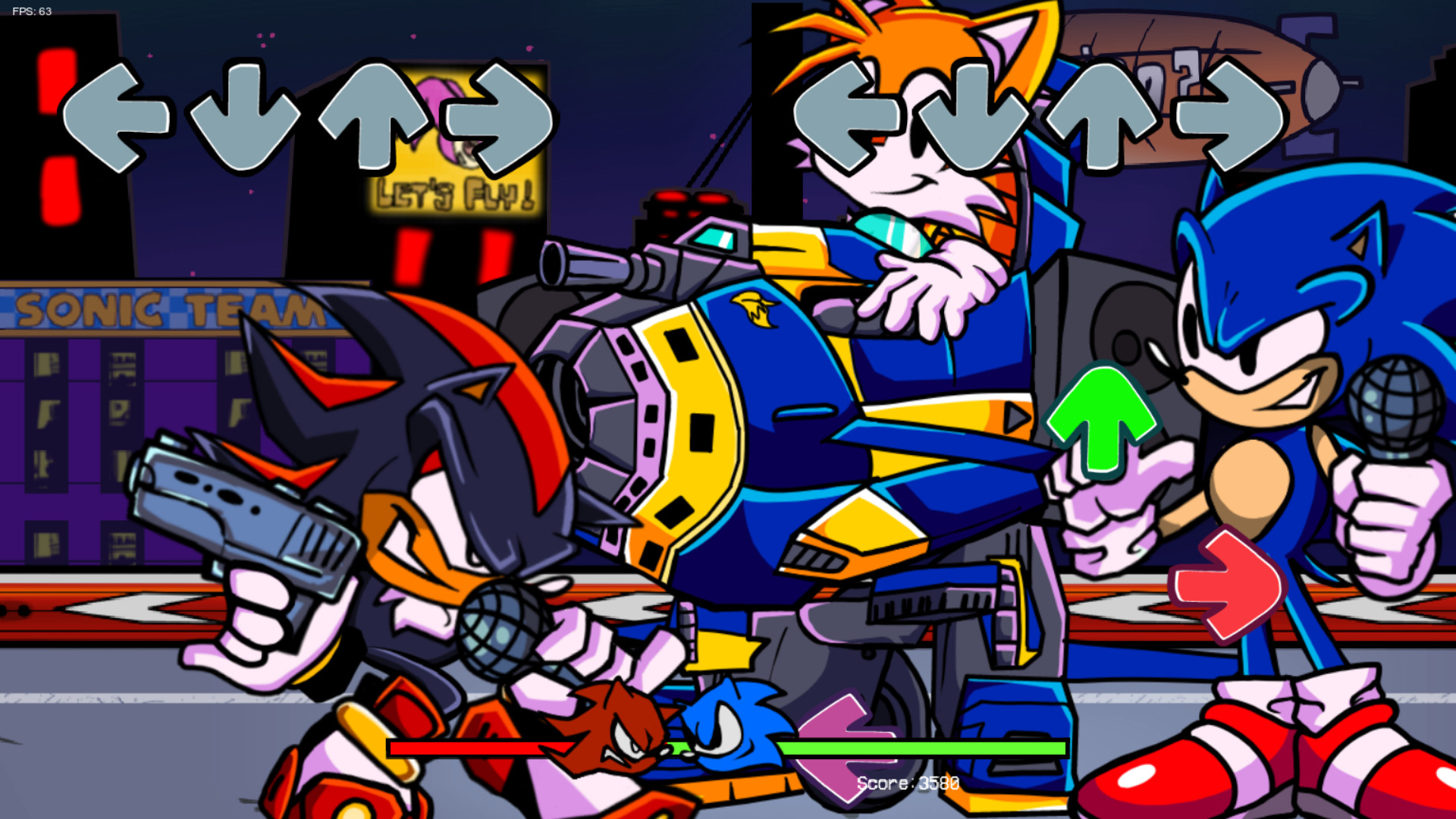 Shadow the Hedgehog (Over Pico) Mod for Friday Night Funkin' | FNF Mods