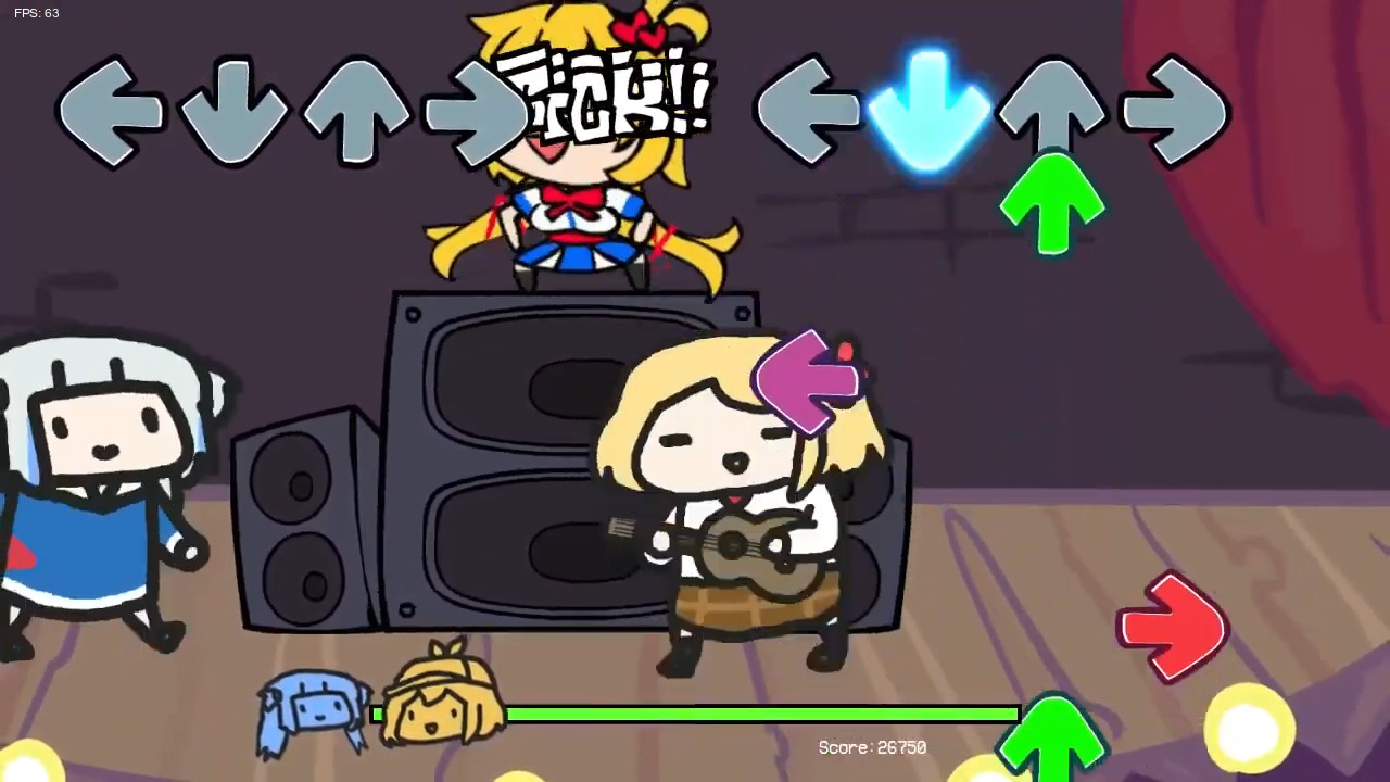 Chibi Amelia BF Mod + Others Mod for Friday Night Funkin' | FNF Mods