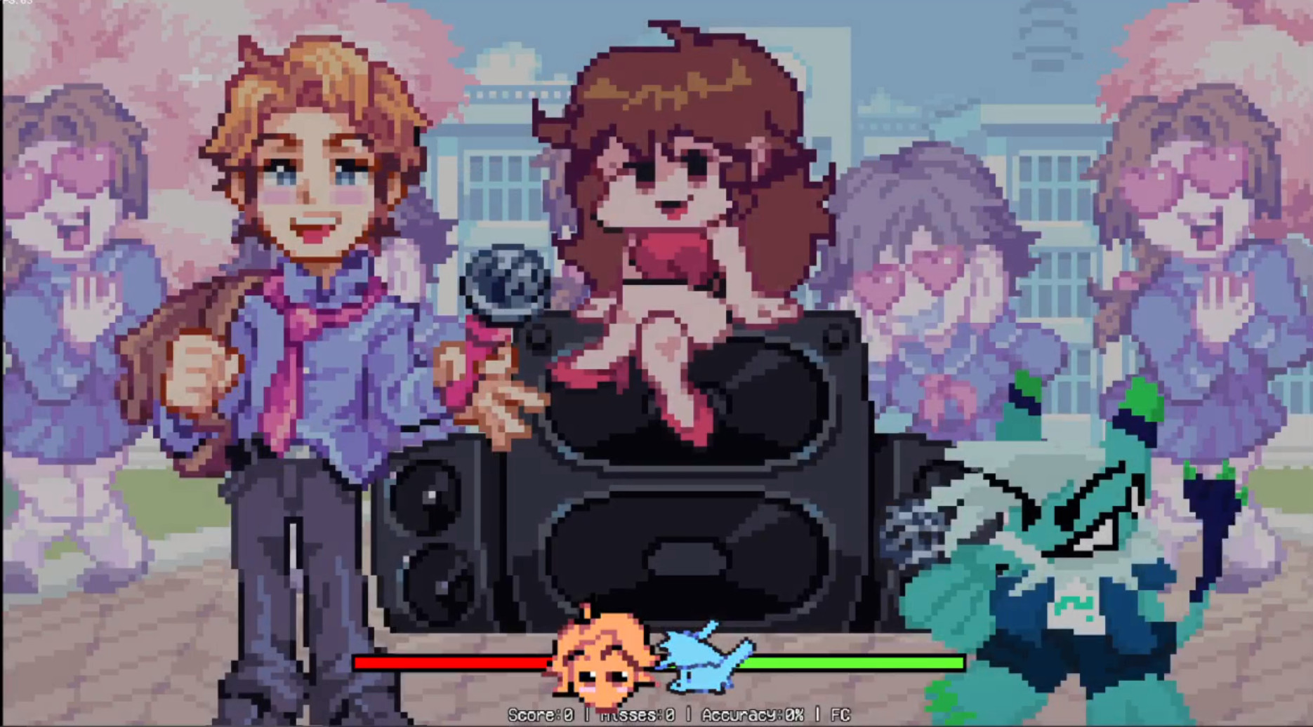 Pixel RetroSpecter over bf Mod for Friday Night Funkin' | FNF Mods