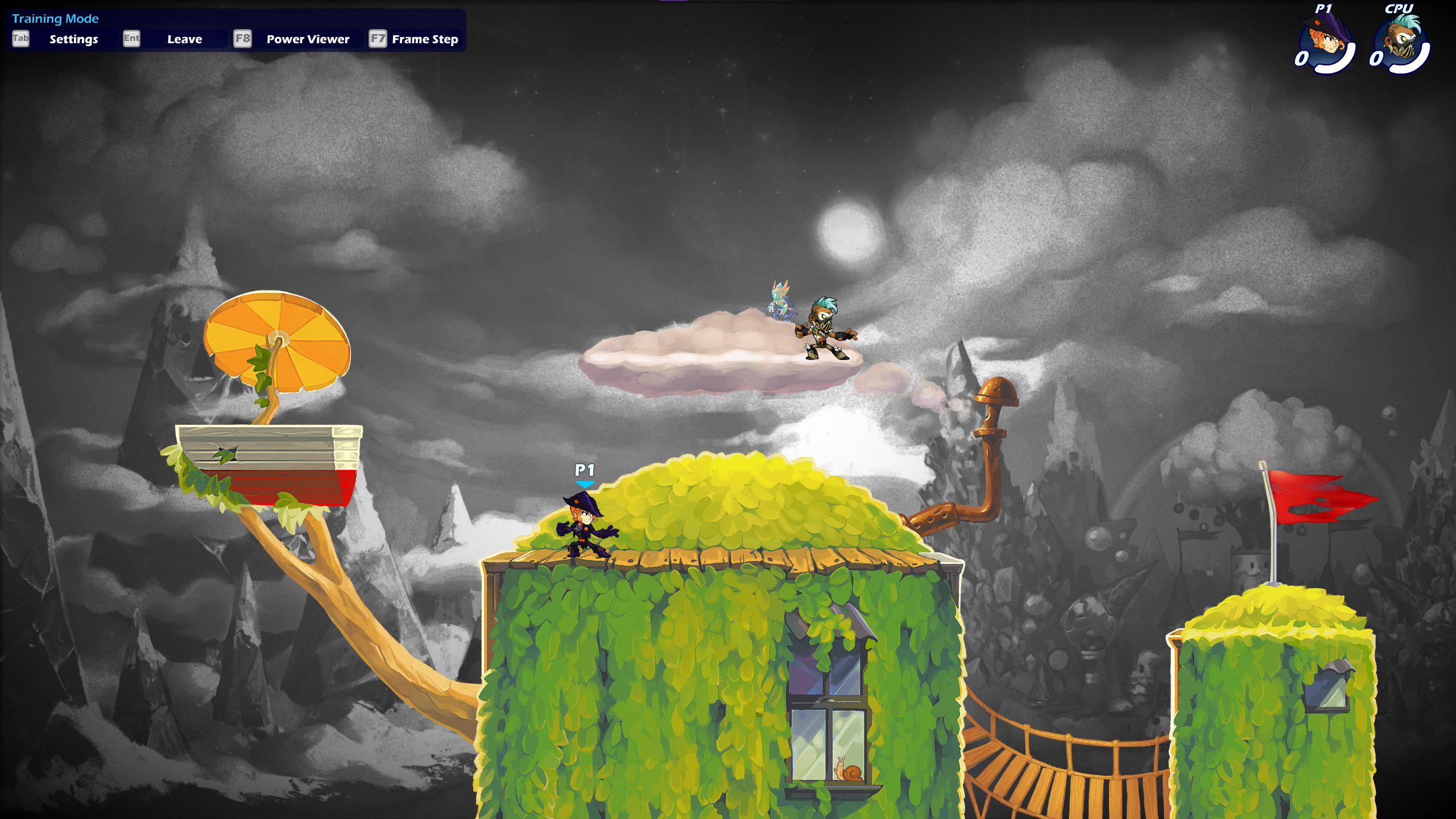 Blurred black and white (background only) Mod for Brawlhalla | BHalla Mods