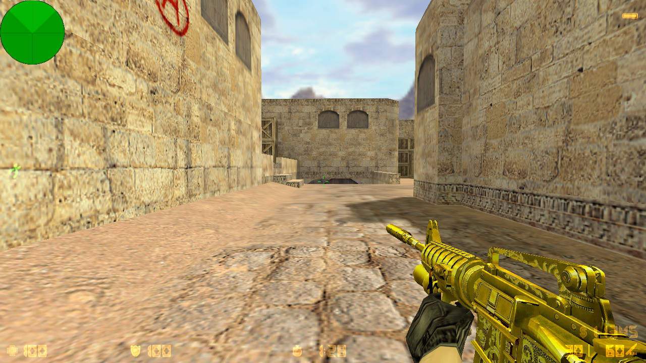 [NO CSO] Golden M4A1 Mod for Counter-Strike 1.6 | CS1.6 Mods