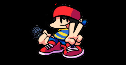 Ness over Boyfriend Mod for Friday Night Funkin' | FNF Mods