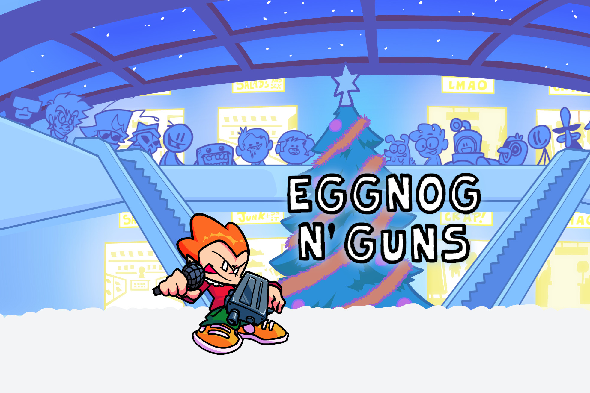 Eggnog n' Guns (Pico x Eggnog) Mod for Friday Night Funkin' | FNF Mods