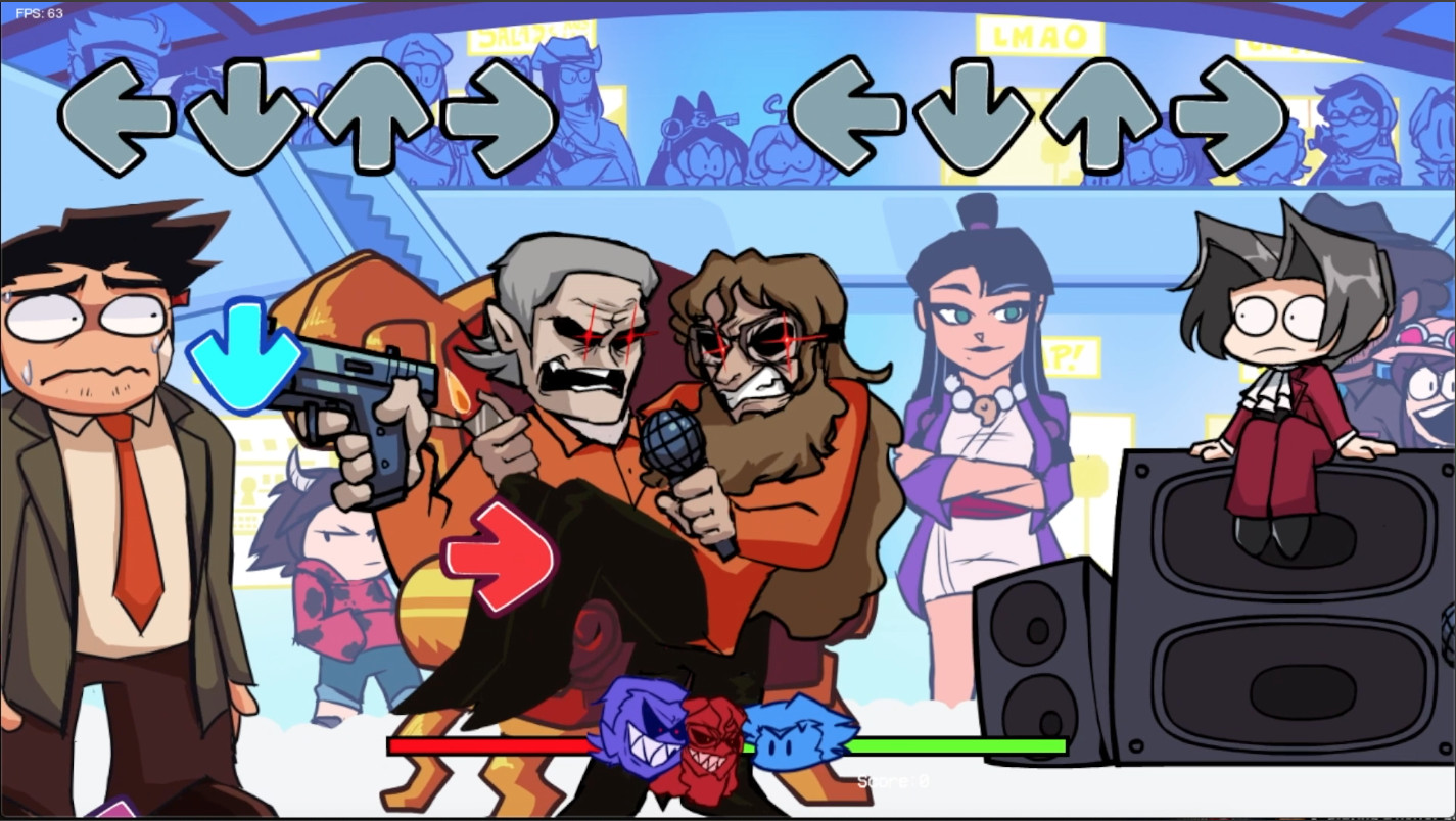 Friday Night Defending - Ace Attorney FNF Mod Mod for Friday Night ...