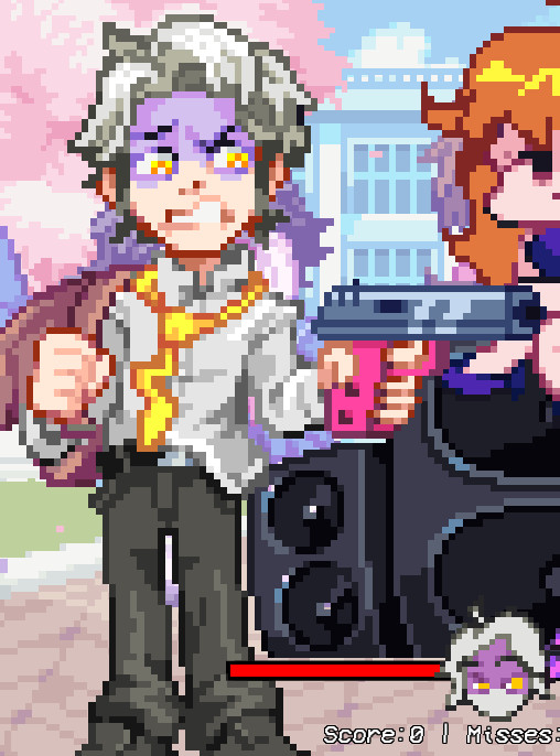 Senpai With A Gun (B-Side) Mod for Friday Night Funkin' | FNF Mods