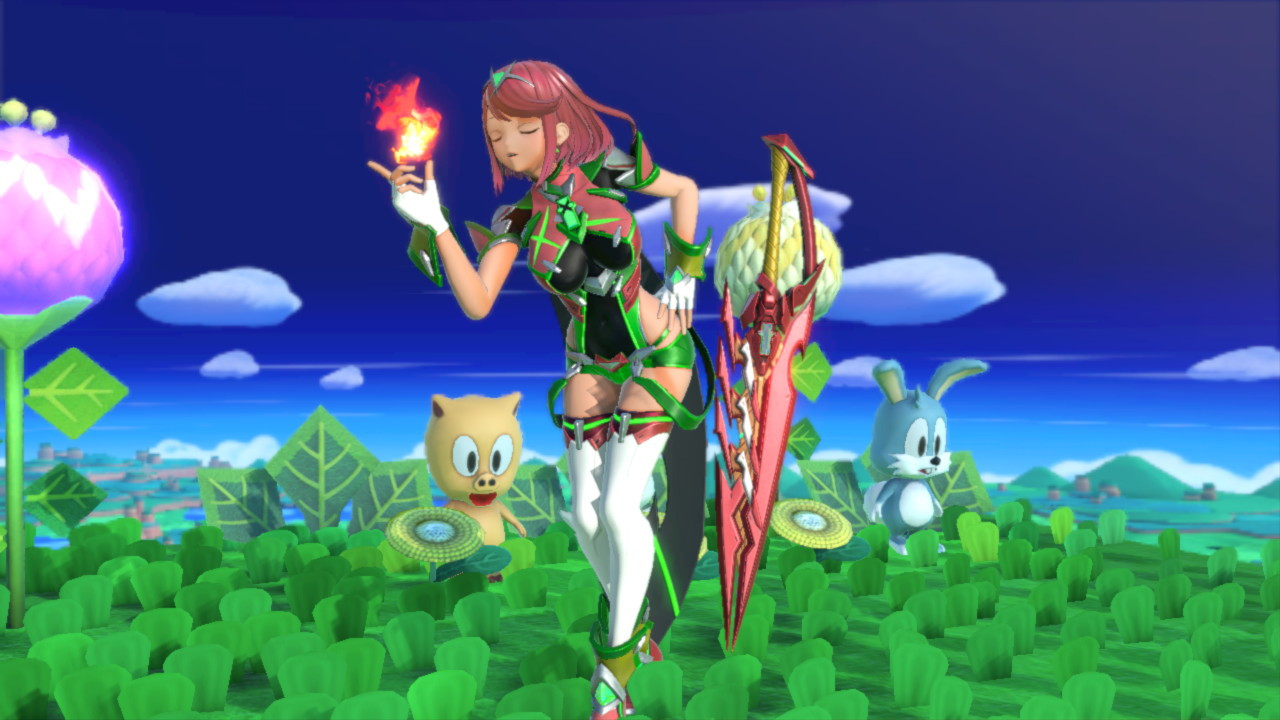 Sonic and Knuckles Themed Pyra and Mythra Mod for Super Smash Bros ...