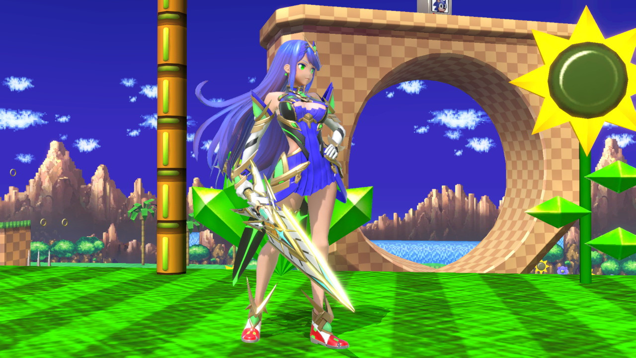 Sonic and Knuckles Themed Pyra and Mythra Mod for Super Smash Bros ...