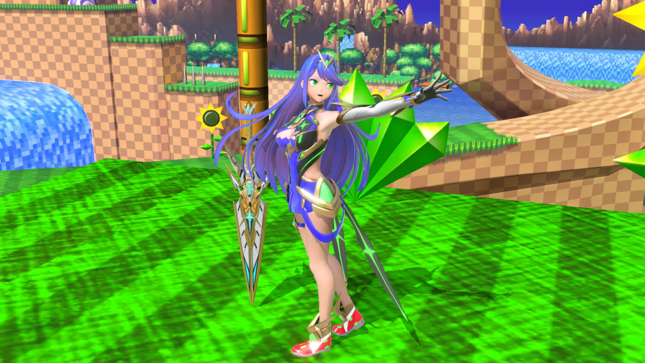Sonic and Knuckles Themed Pyra and Mythra Mod for Super Smash Bros ...
