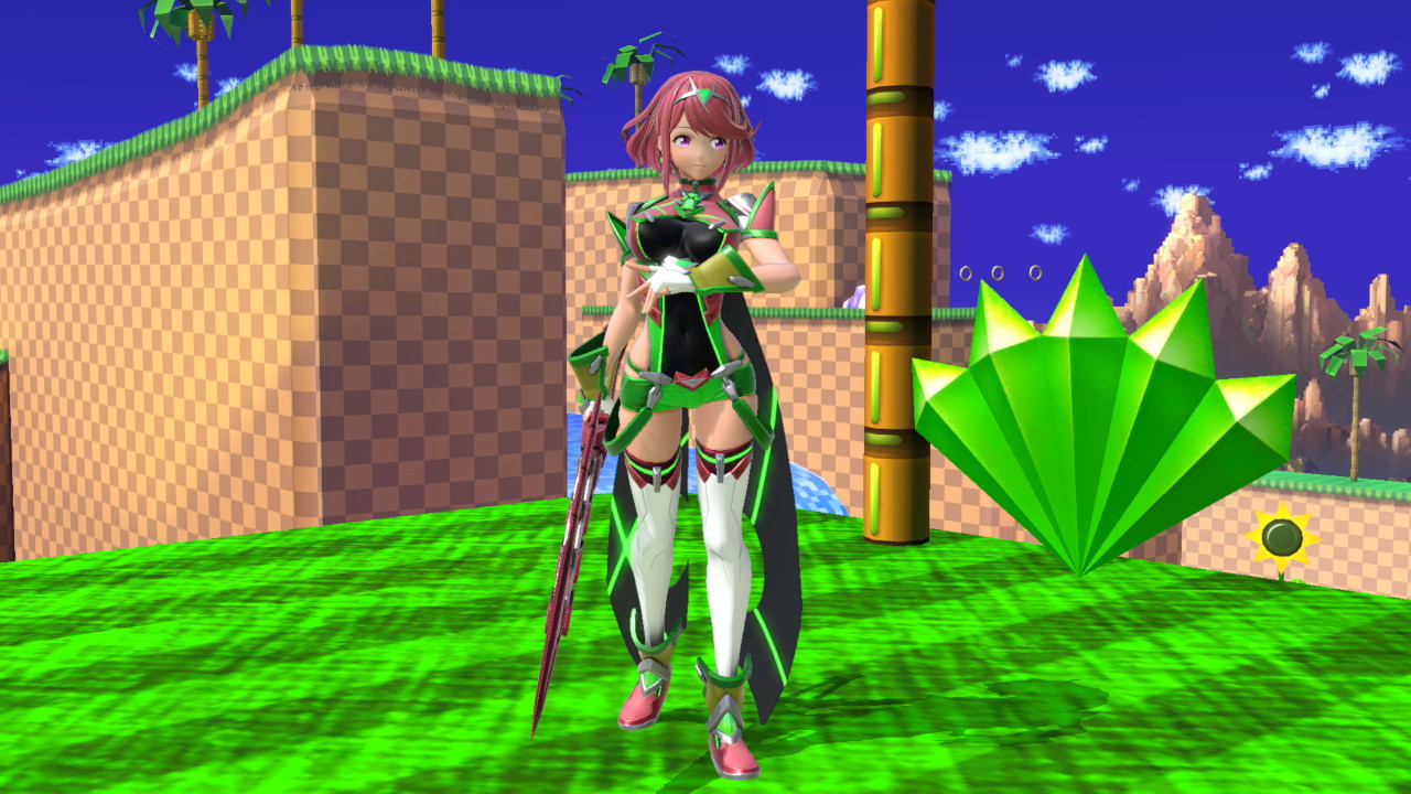 Sonic and Knuckles Themed Pyra and Mythra Mod for Super Smash Bros ...