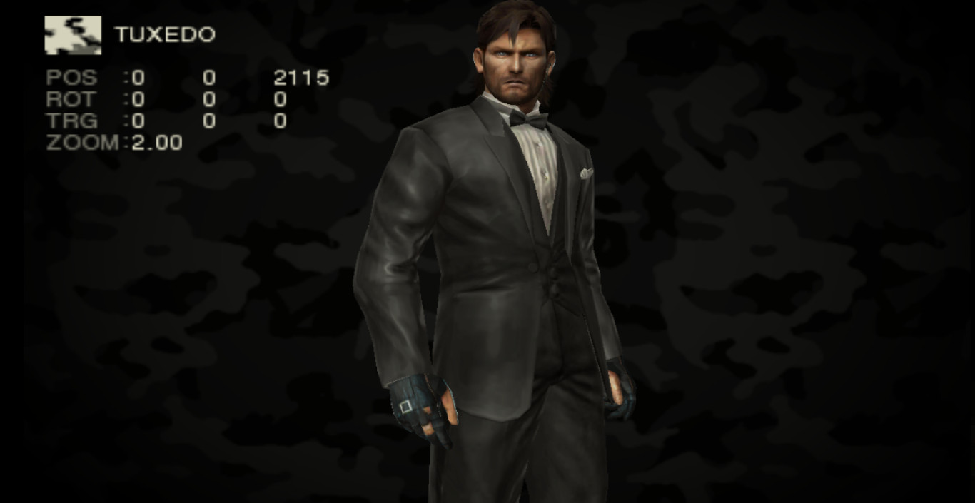 Tuxedo With Gloves Mod for Metal Gear Solid: Snake Eater 3D | MGS:SE3D Mods