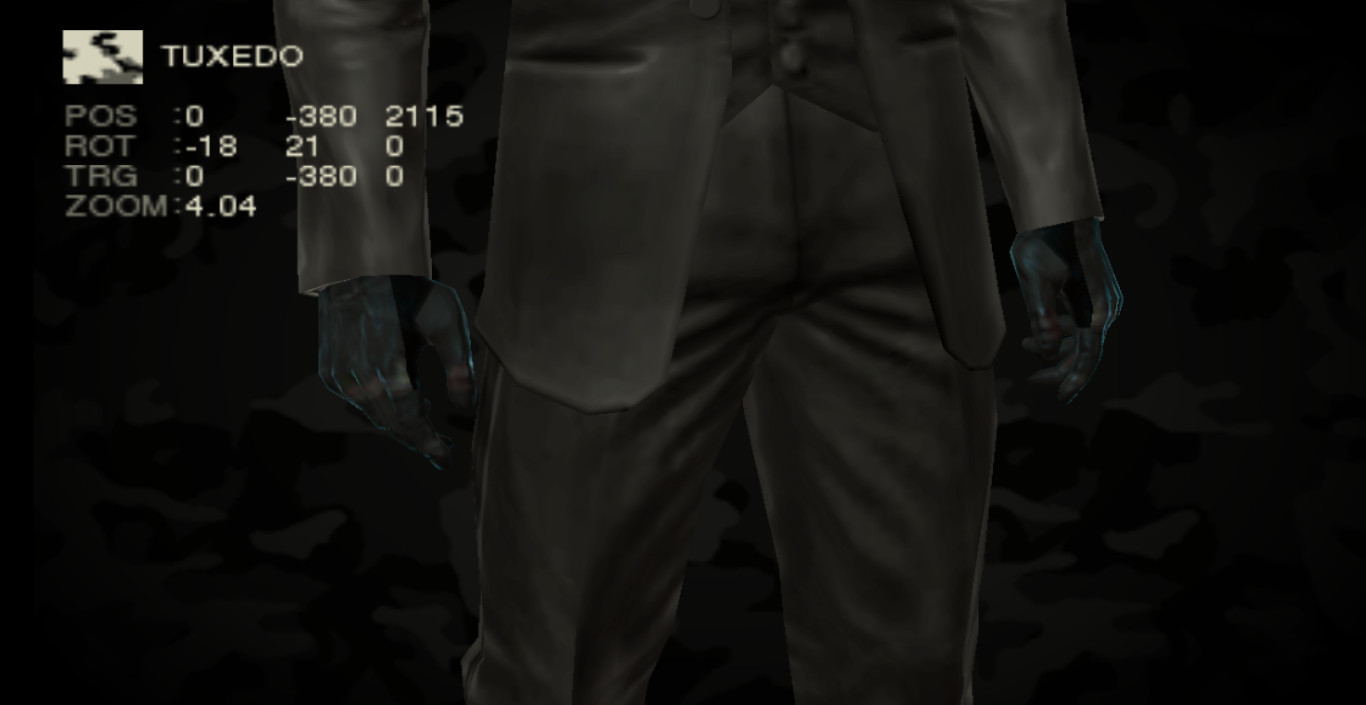Tuxedo With Gloves Mod for Metal Gear Solid: Snake Eater 3D | MGS:SE3D Mods