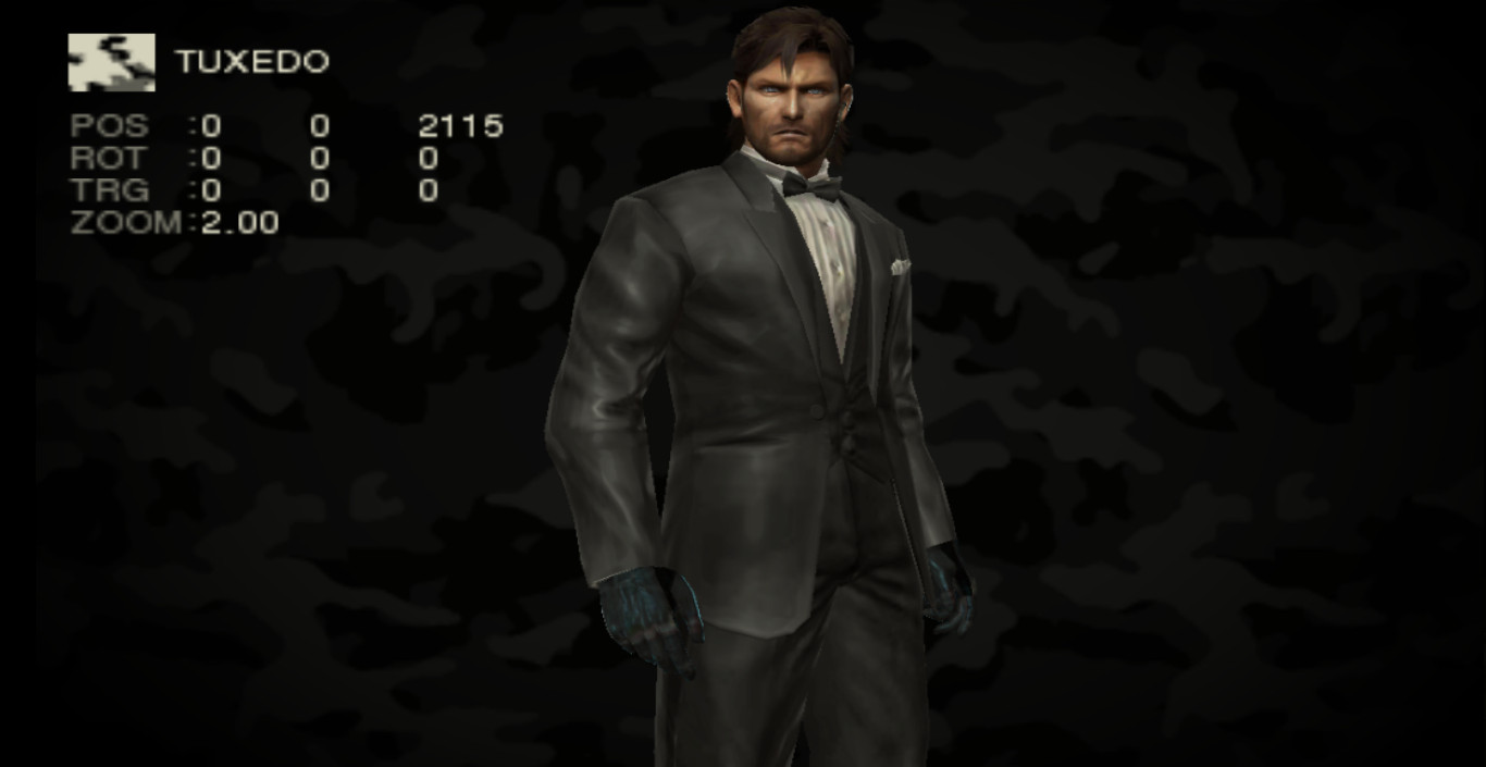 Tuxedo With Gloves Mod for Metal Gear Solid: Snake Eater 3D | MGS:SE3D Mods