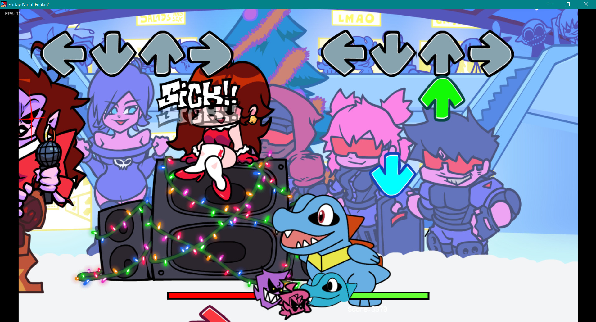 Totodile Over BF (Pokemon) Mod for Friday Night Funkin' | FNF Mods