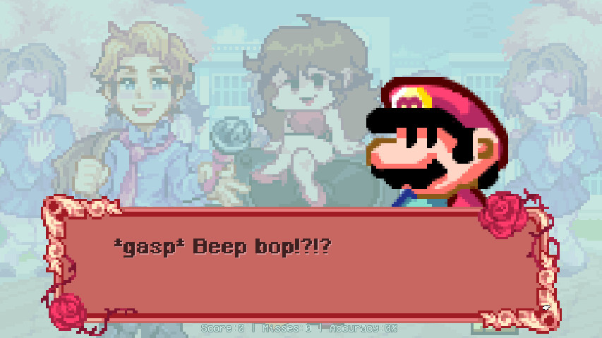 SMW Small Mario over Boyfriend (Week 6) Mod for Friday Night Funkin ...