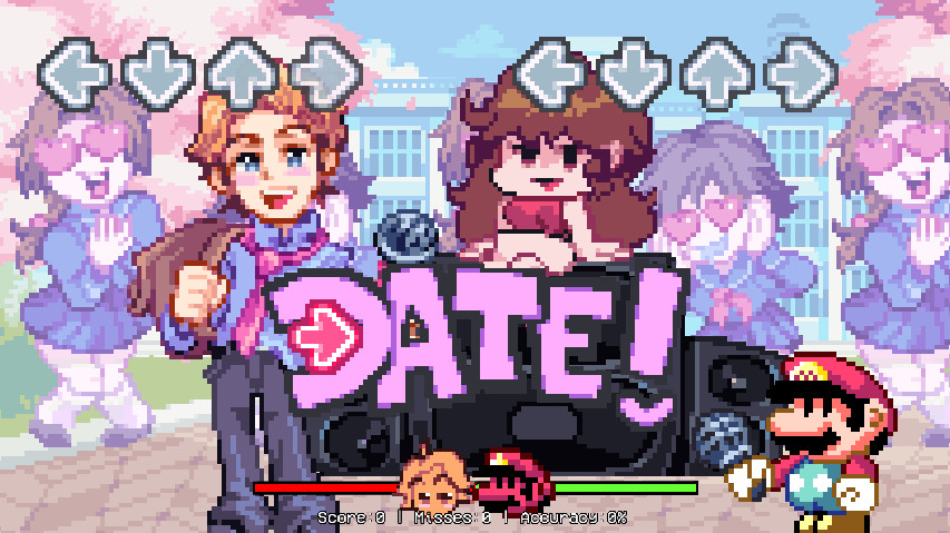 SMW Small Mario over Boyfriend (Week 6) Mod for Friday Night Funkin ...