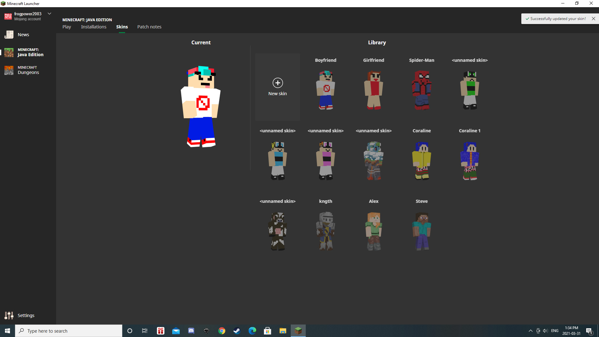 FNF (Ludum Dare Prototype) Skin Mods [Minecraft] [Mods]