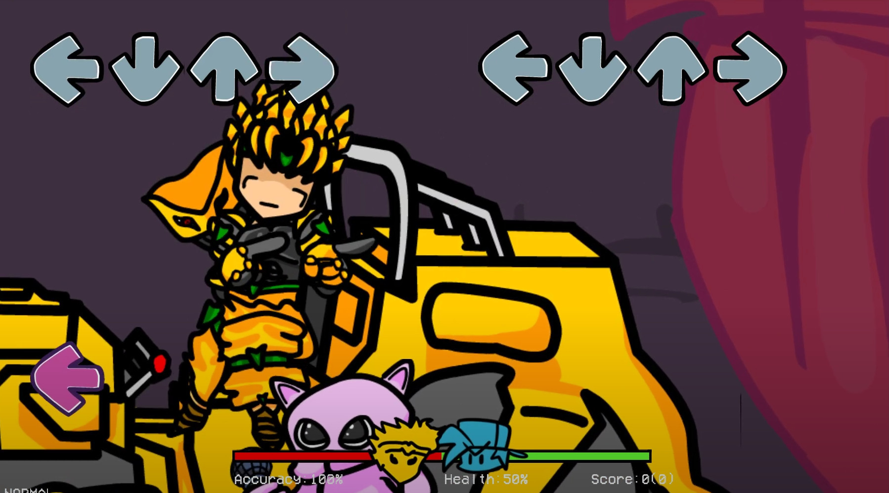 Dio Over Girlfriend skin Mod for Friday Night Funkin' | FNF Mods