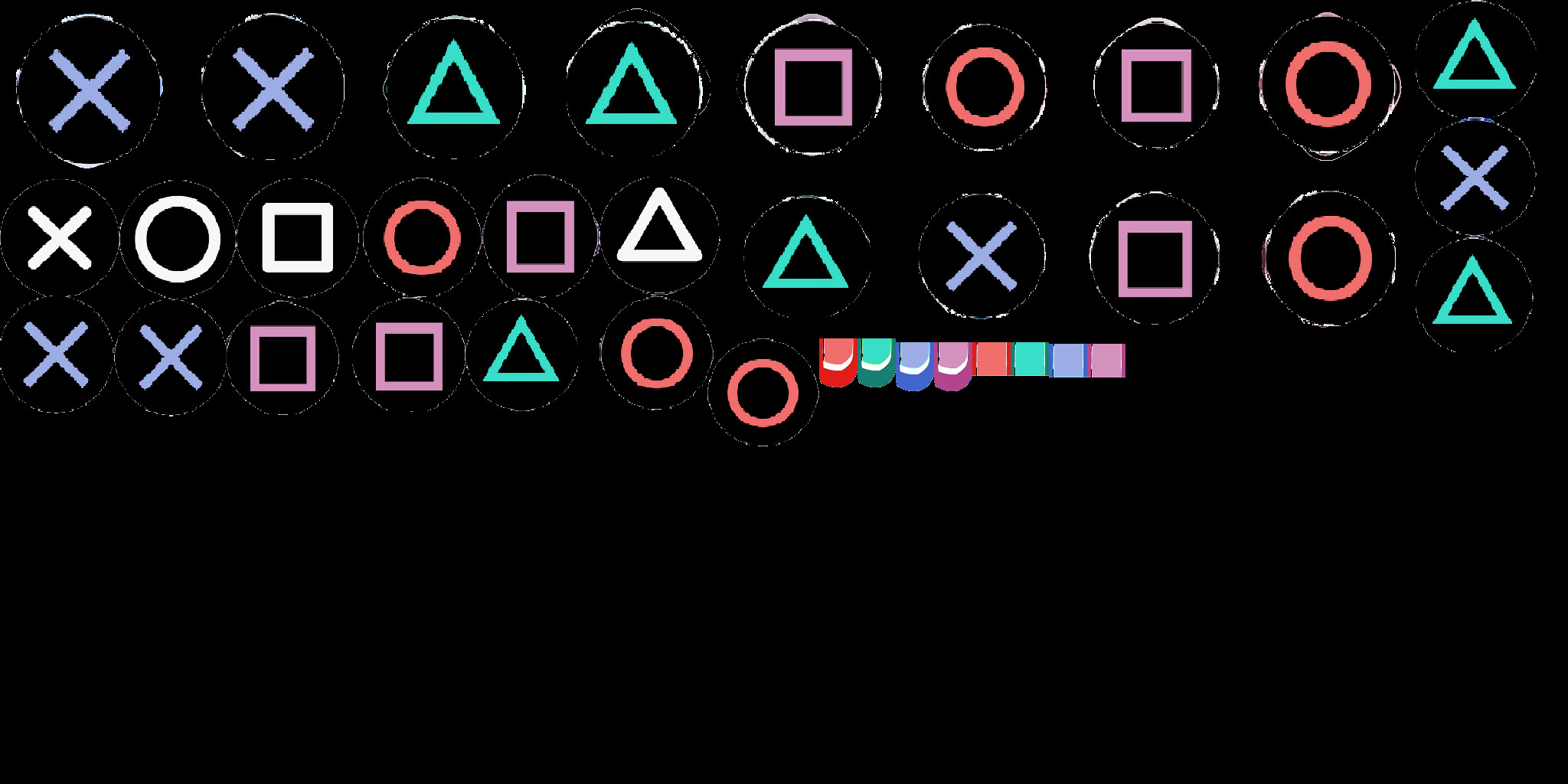 PS Buttons Over Arrows Mod for Friday Night Funkin' | FNF Mods