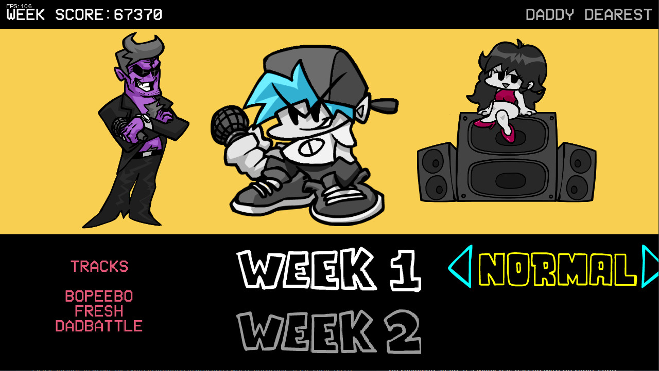 Friday Night Funkin' - Campaign Menu with color Mod for Friday Night ...