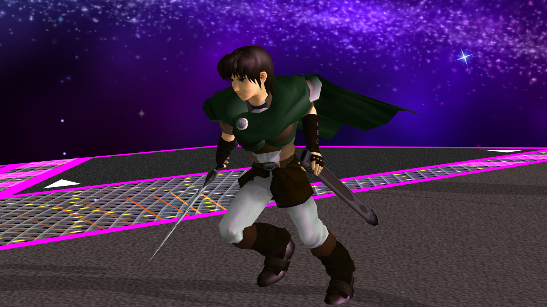 Eren Yeager over Green Marth Mod for Super Smash Bros. Melee | SSBM Mods