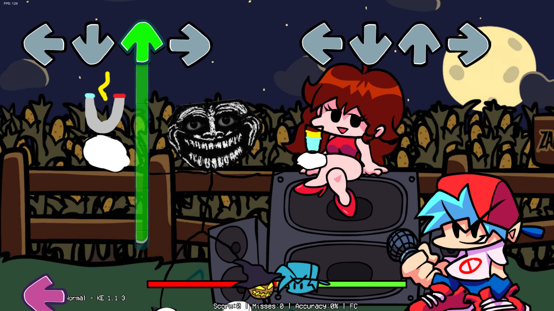 Zardy Troll Face Mod for Friday Night Funkin' | FNF Mods