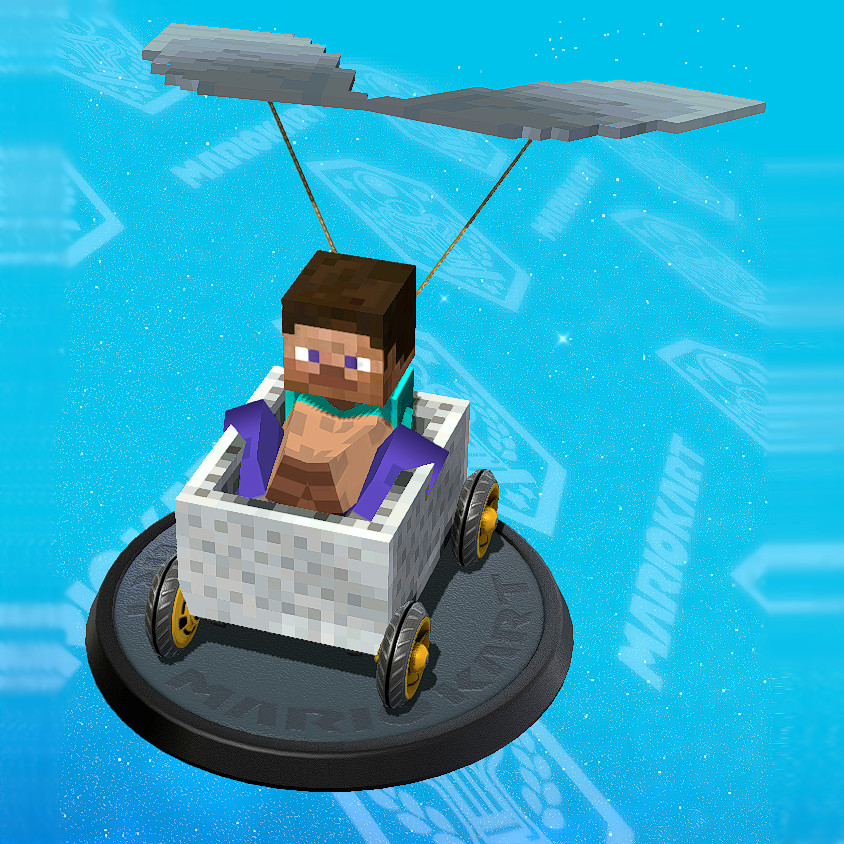 {Minecraft} Elytra Mod for Mario Kart 8 | MK8 Mods