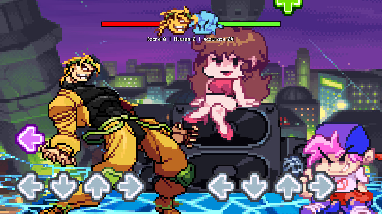 HFTF DIO Over Senpai [Friday Night Funkin'] [Mods]