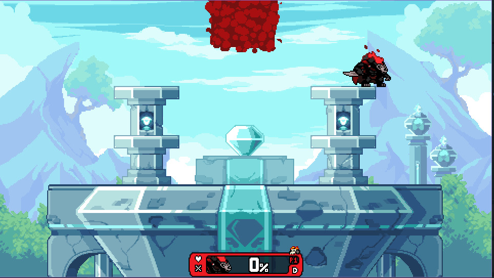 Winter Rock Wall and Diamond Grove w/ crystal [Rivals of Aether] [Mods]