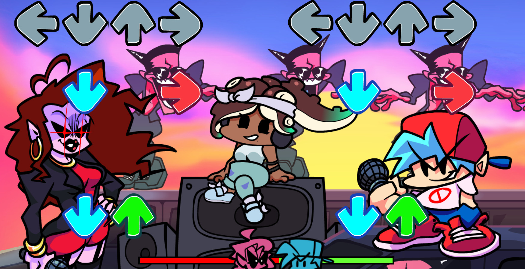 Fly Octo Fly over High Mod for Friday Night Funkin' | FNF Mods