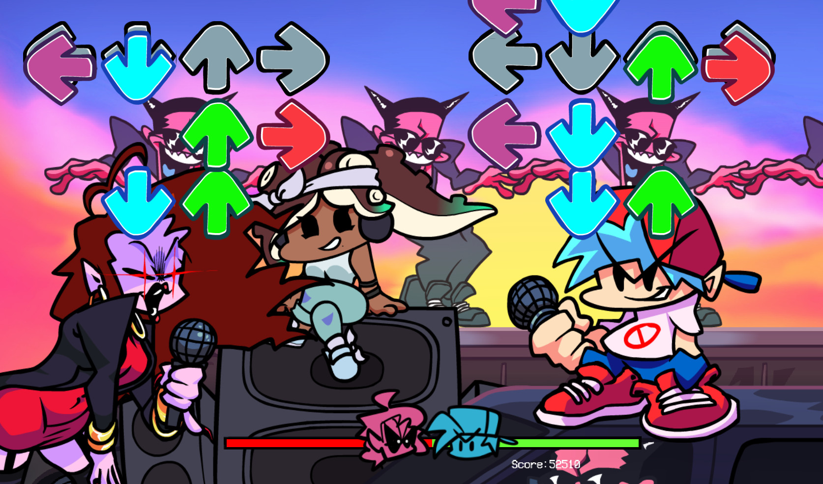 Fly Octo Fly over High Mod for Friday Night Funkin' | FNF Mods