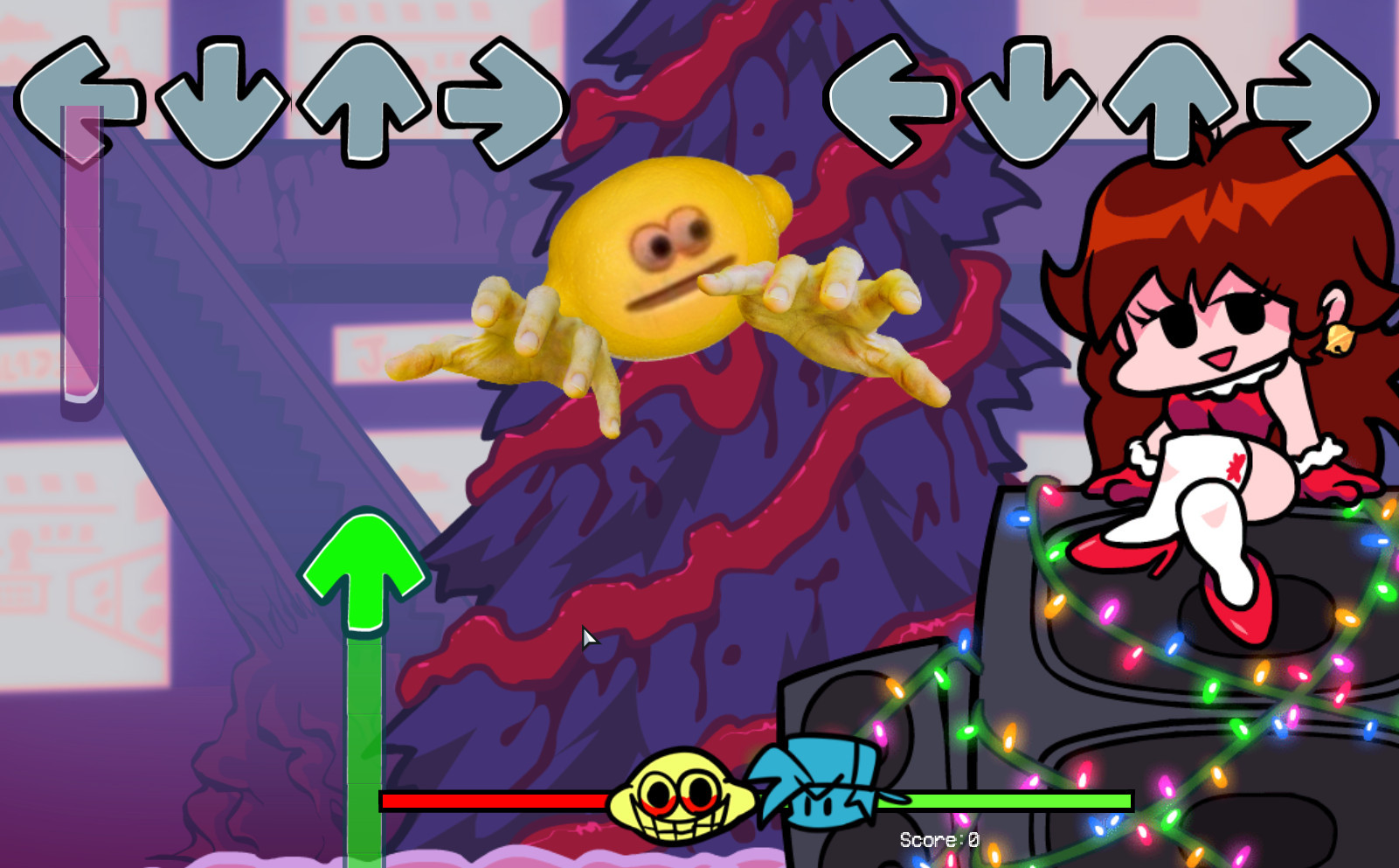 Cursed Monster (Lemon Demon) Mod for Friday Night Funkin' | FNF Mods