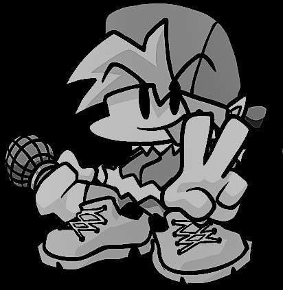 Black And White Bf Mod for Friday Night Funkin' | FNF Mods